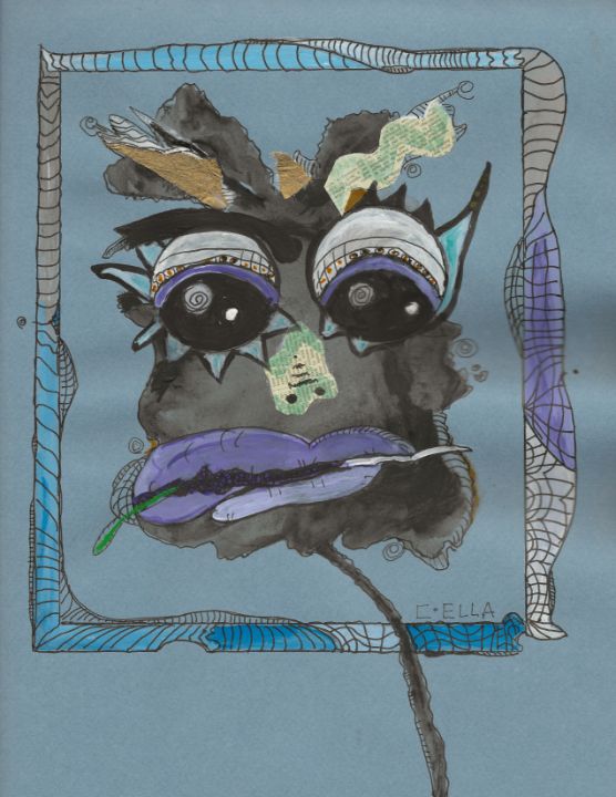 BLUE MAN - Urban-Miracles - Paintings & Prints, Fantasy & Mythology ...
