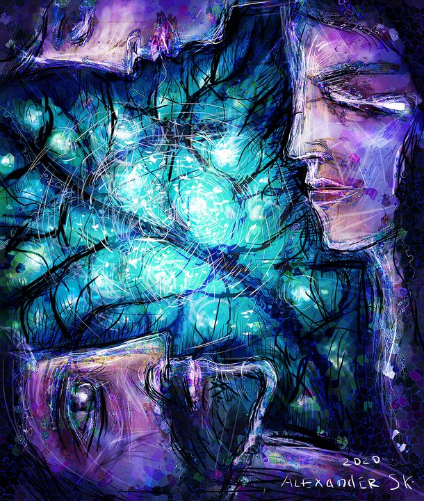 Stars among the branches - Alex Diadav (Alexander Spivak) - Digital Art ...