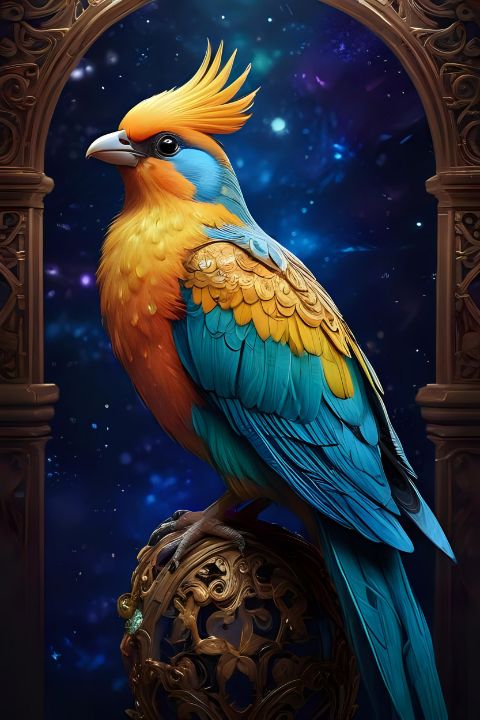 Exotic bird art - Gaspar Avila - Digital Art & AI, Animals, Birds ...