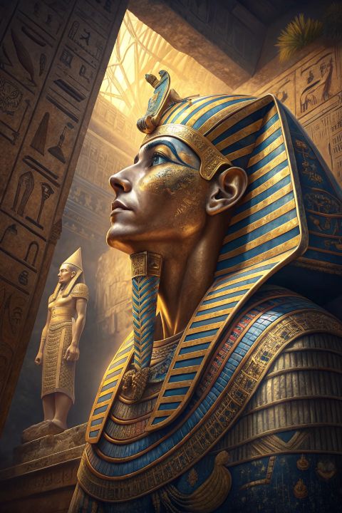Tutankhamun The Golden Pharaoh of Et - RonaArt - Digital Art & AI ...