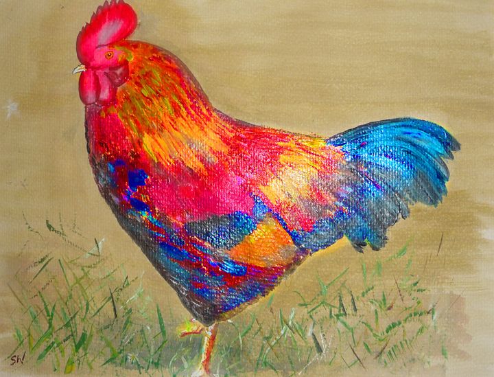 Cockerel - Sheilah's Art - Paintings & Prints, Animals, Birds, & Fish ...