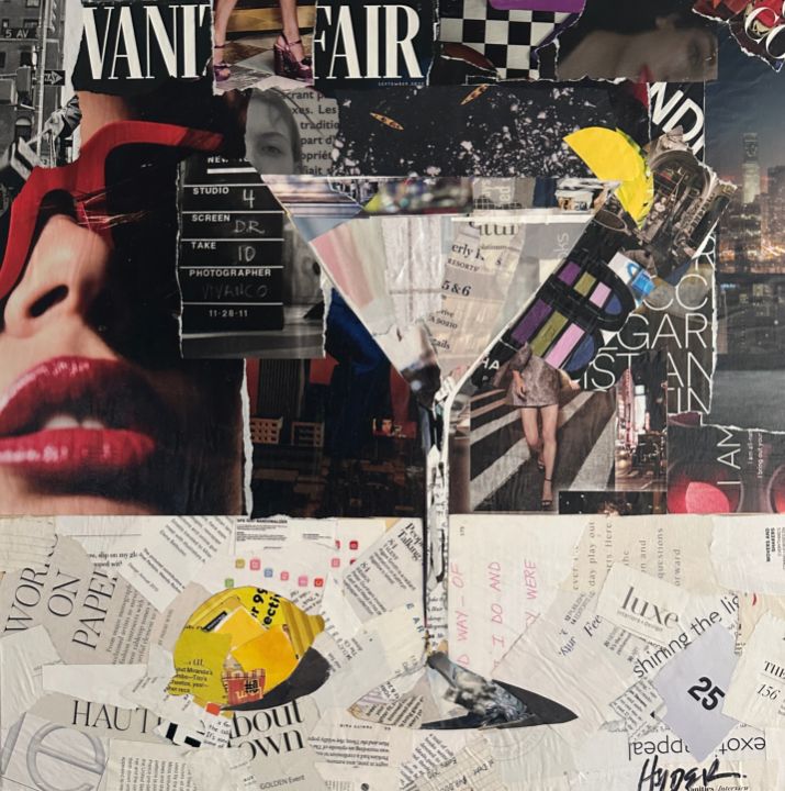 The Mixologist - Jim Hudek - Crafts & Other Art, Collages - ArtPal