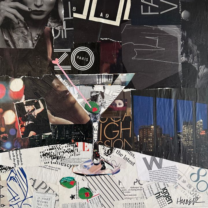 Night Life - Jim Hudek - Crafts & Other Art, Collages - ArtPal