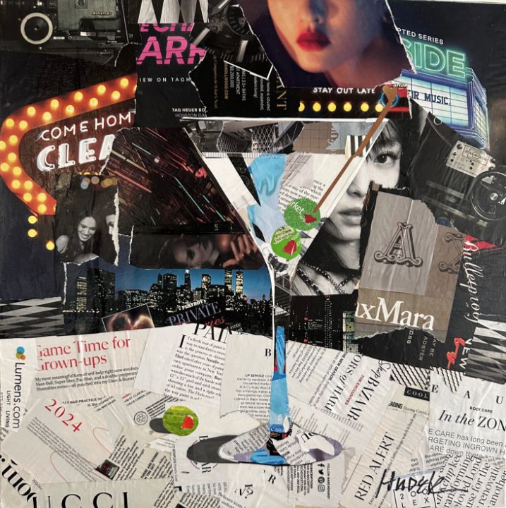Game Time for Grownups. - Jim Hudek - Crafts & Other Art, Collages - ArtPal