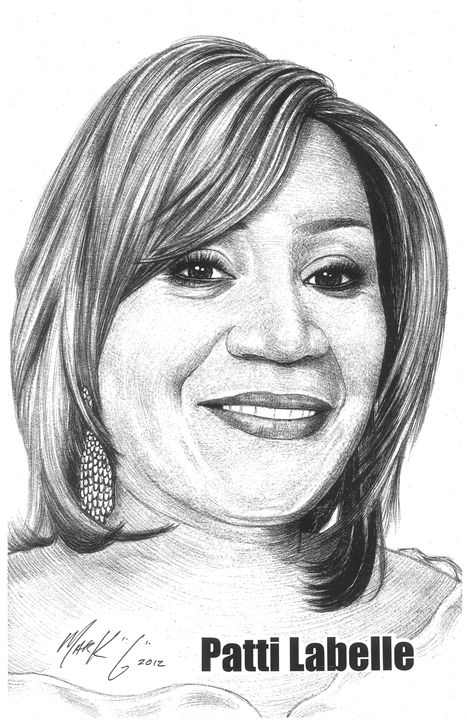 Portrait of Patti Labelle - Art by Mark G - Drawings & Illustration ...