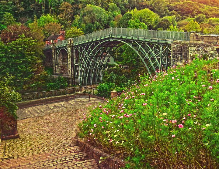 Ironbridge - Simon Hark - Paintings & Prints, Buildings & Architecture ...