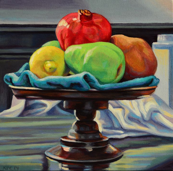 Pedestal - Kenneth P. Cobb - Paintings & Prints, Food & Beverage, Fruit ...