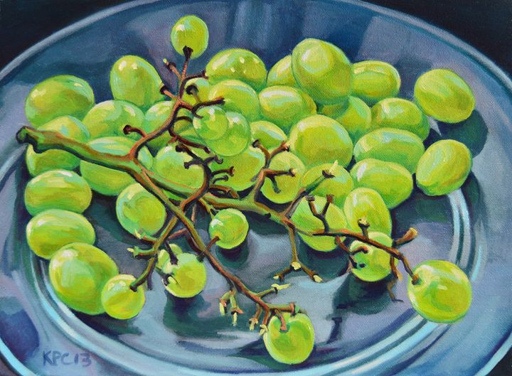 Grape Bunch - Kenneth P. Cobb - Paintings & Prints, Still Life, Food ...