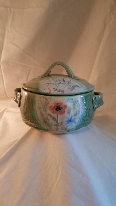 Summer Pot - Maria's Gallery - Ceramics & Pottery, Bowls & Pots - ArtPal