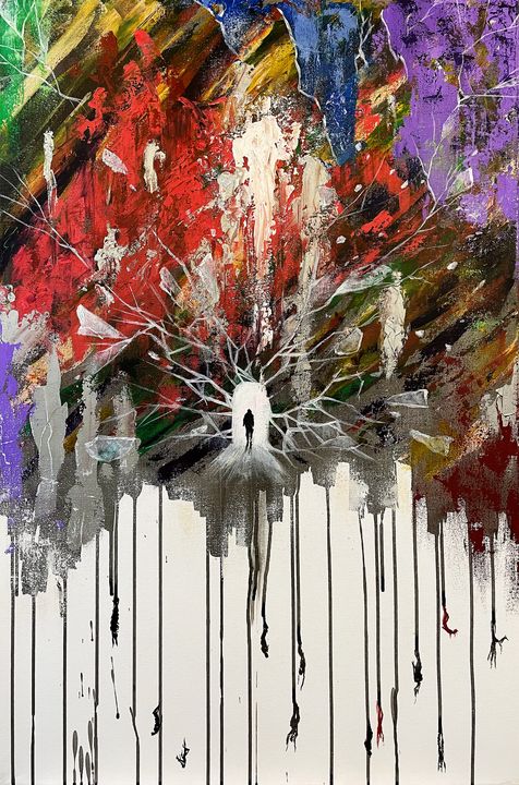 A series of dreams no.1 - Luftmensch's - Paintings & Prints, Abstract ...