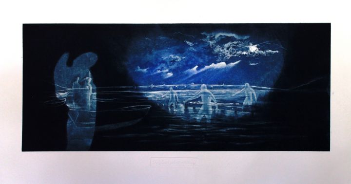 In front of the other shore - Olexa - Paintings & Prints, Religion ...