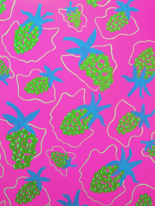 Feeling Fruity: Green & Pink Berry - VariARTy Prints - Paintings ...