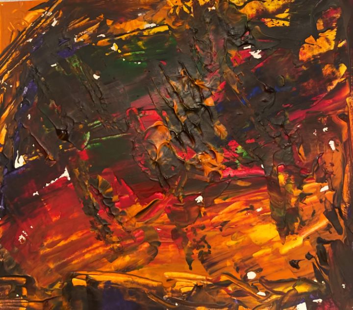 Obra de fuego - Serenity Alley - Paintings & Prints, Abstract, Other ... Obra de fuego - Serenity Alley - Paintings & Prints, Abstract, Other ...