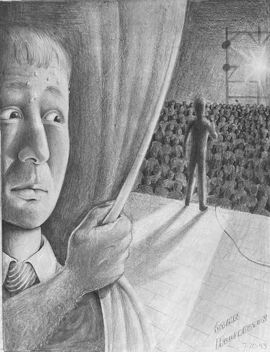 Stage Fright - Your Fine Art Store - Drawings & Illustration, Humor ...