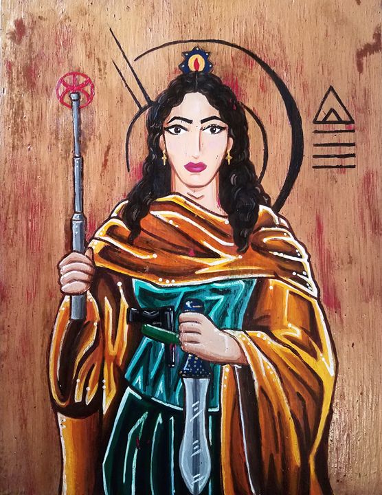 Georgina, Patron Saint of Open Carry - Su Laing LLC - Paintings ...