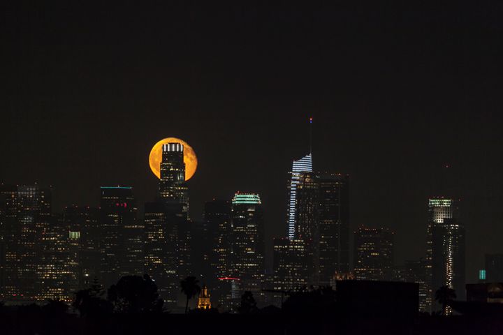 Full Moon in Los Angeles City. - Ale Moraes Fine Art Photography ...