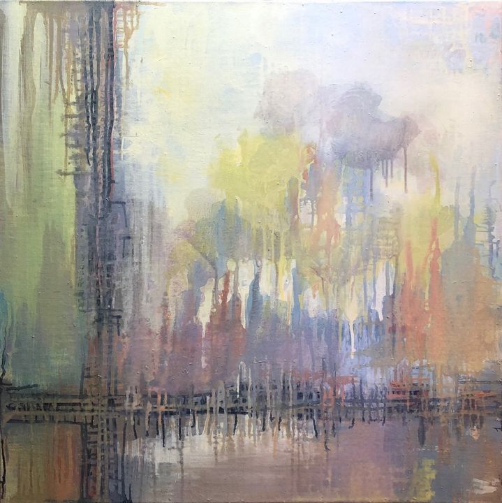 My View III - Katie Samuelson - Paintings & Prints, Abstract, Landscape ...