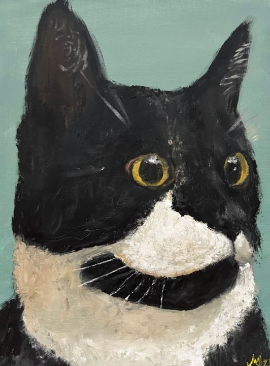 Ricky the tomcat - Moro's Art - Paintings & Prints, Animals, Birds ...