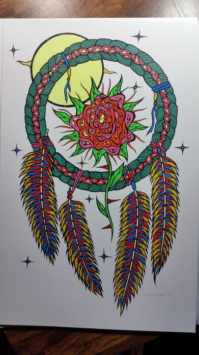 Beautiful Native American Paintings With Roses SHOSHONE NATIVE