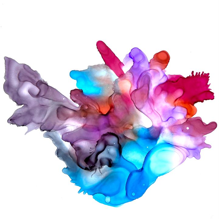 Alcohol Ink - is it a fish or a bird - Alcohol Ink Designs by Susan ...