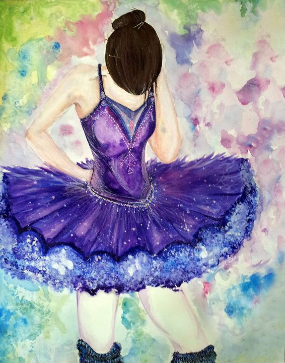 Purple Dancer - ArtsSie Desgins - Paintings & Prints, Entertainment ...