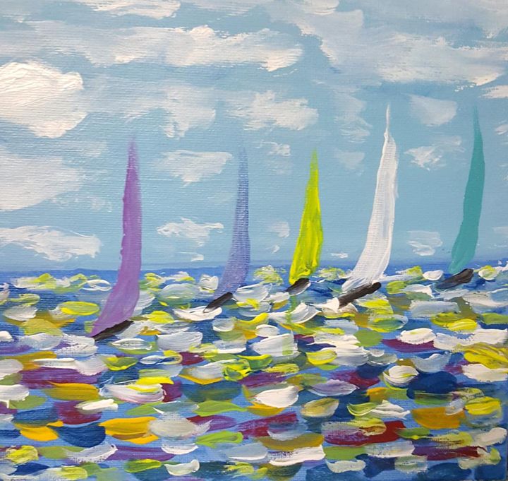 Sailing in Color - Rising Tides Artworks - Paintings & Prints ...