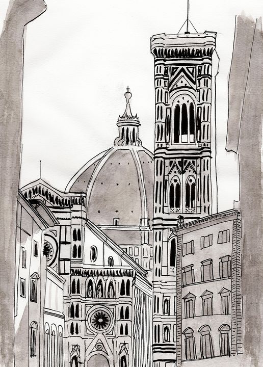 Florence 2 - Elena - Drawings & Illustration, Places & Travel, Europe ...