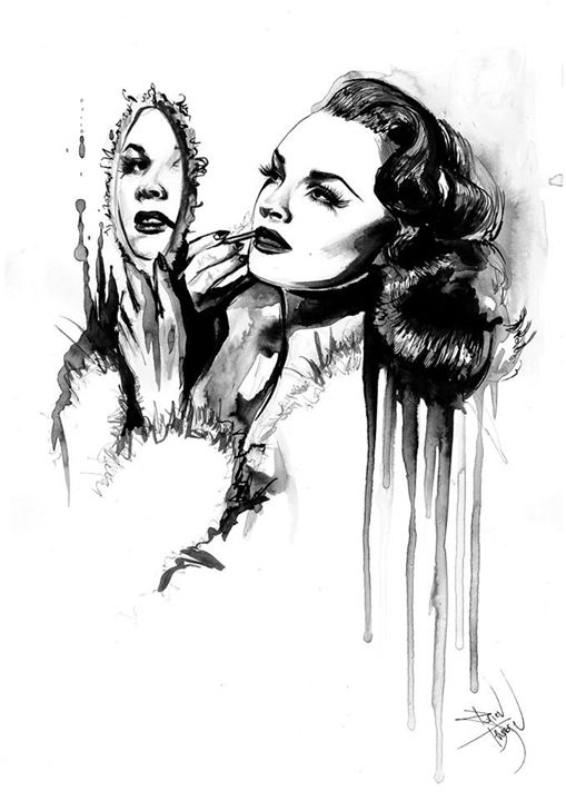 Mirror - Therese Rosier Art - Paintings & Prints, People & Figures ...