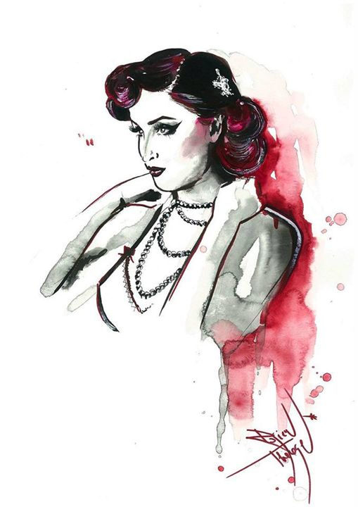 Lady Mousellyca - Therese Rosier Art - Paintings & Prints, People ...