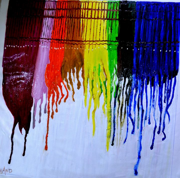 ABSTRACT DRIP PAINTING - ANAND PAINTINGS - Paintings & Prints, Abstract ...