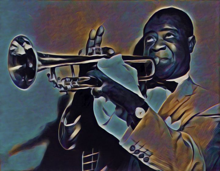 Louis Armstrong Artistic Paint - gallery - Paintings & Prints, Abstract ...