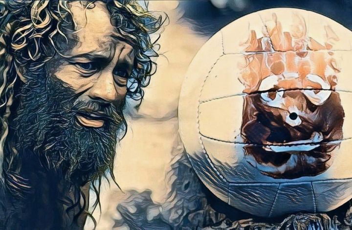 Cast Away Long Beard Survivor Alone - gallery - Paintings & Prints ...