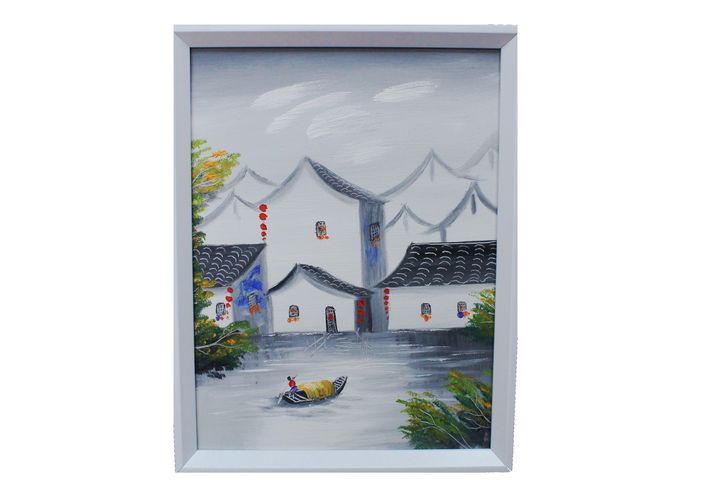 Asian painting of village life - AsopPaints - Paintings & Prints ...