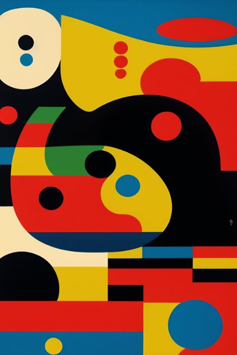 Abstract Miró Painting CAT 6101 - Digital Esoteric Art - Digital Art ...