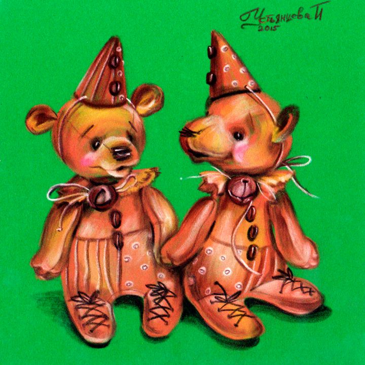 Teddy Bears painting - ArtTati - Paintings & Prints, Childrens Art ...