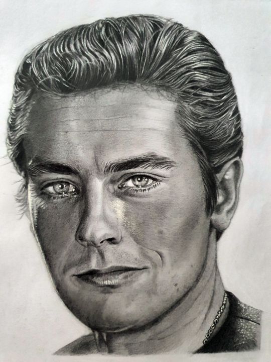Alain Delon - irenez_art - Drawings & Illustration, People & Figures ...
