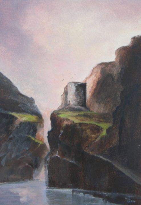 Dolbadarn Castle - Horatio Conington - Paintings & Prints, Buildings ...