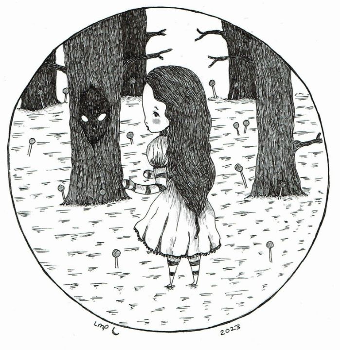Paranoia - Little Moon Pantry Art - Drawings & Illustration, Childrens ...