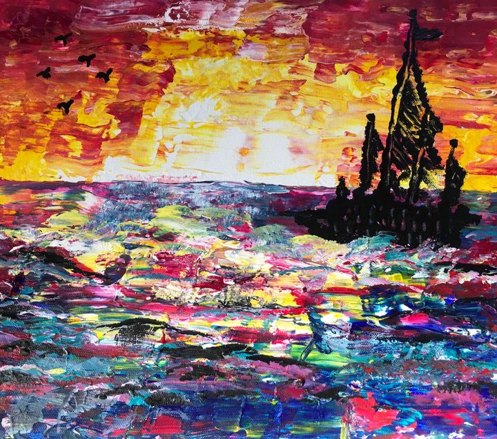 Turbulence - Yustyna Klish - Paintings & Prints, Landscapes & Nature ...