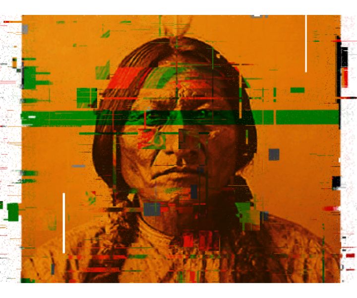 Sitting Bull Pixelated EXCLUSIVE Art - red-amber65 - Digital Art & AI ...