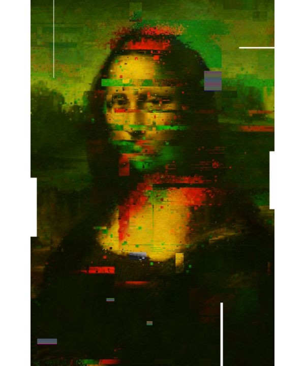 Mona Lisa Pixelated EXCLUSIVE Art - red-amber65 - Digital Art & AI ...