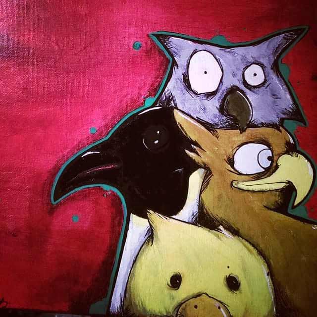 Bird Gang - Highs Art Designs - Paintings & Prints, Animals, Birds ...