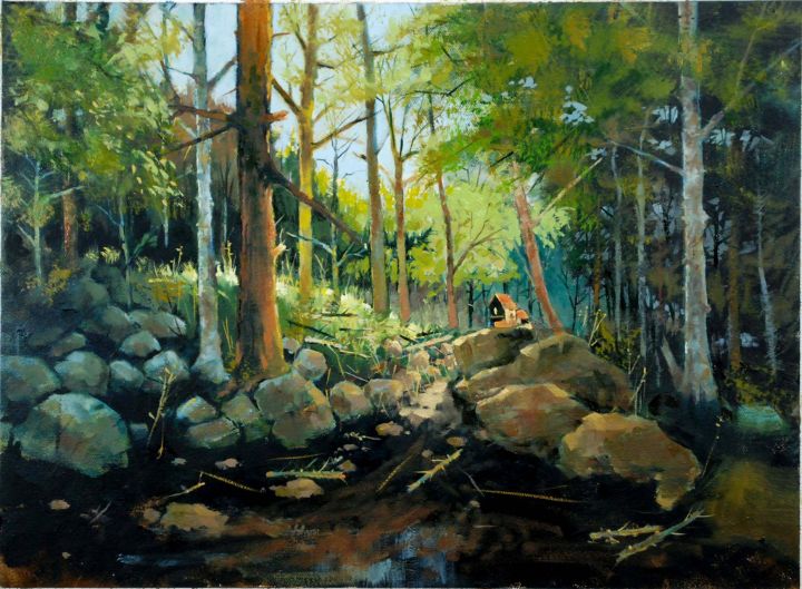 Trails End - Peter Paris-Artist/Graphic Designer - Paintings & Prints ...