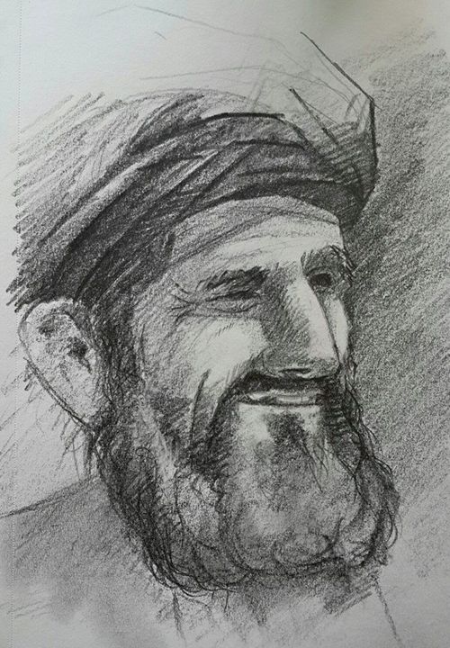 Afghan man - Khyber Hashimi - Drawings & Illustration, People & Figures ...