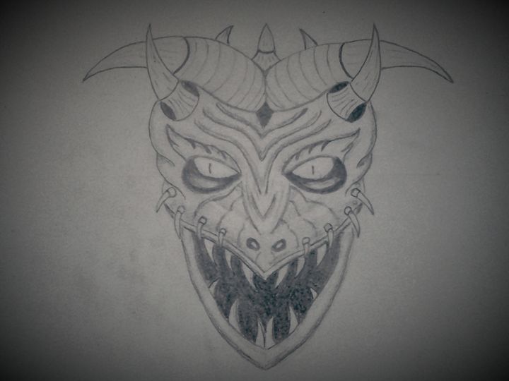 worrier of devil's gate. - A malins sketch art. - Drawings ...