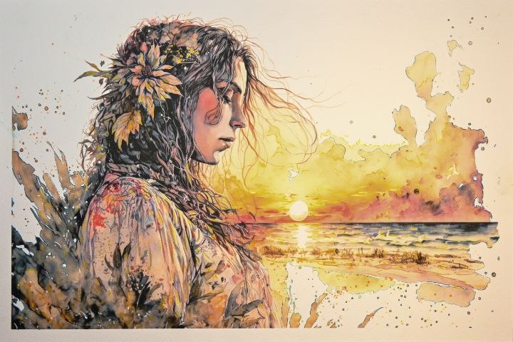 a walk in paradise - Jim Wildman - Paintings & Prints, Abstract ...