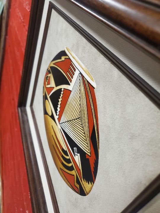 Erv Johnson Acrylic on Suede - 91' Nino Art Collection - Paintings ...