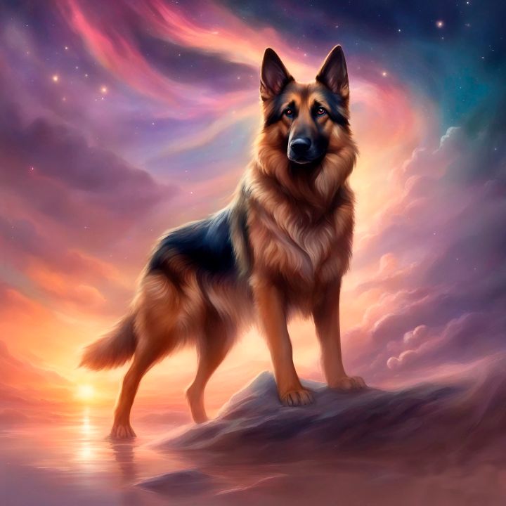 German Shepard - vsg - Drawings & Illustration, Animals, Birds, & Fish ...