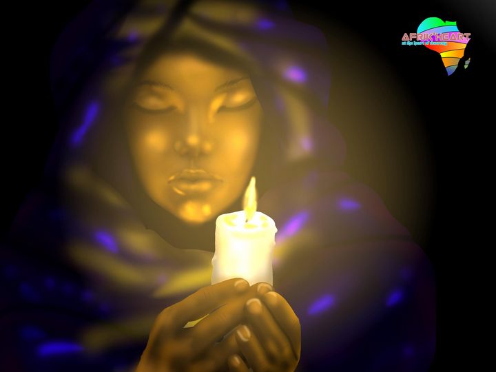Light of Hope - Afrik'Heart - Paintings & Prints, Ethnic, Cultural ...