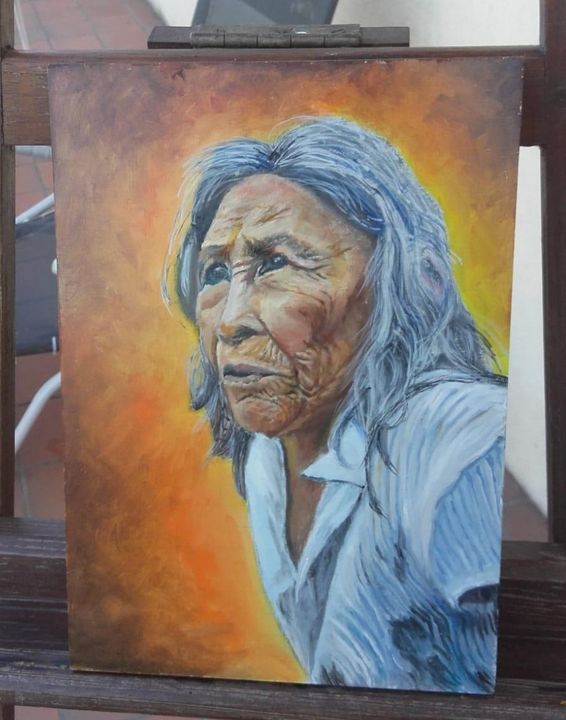 Old Colombian Woman - Painting - Mes chefs-d'oeuvre - Paintings ...